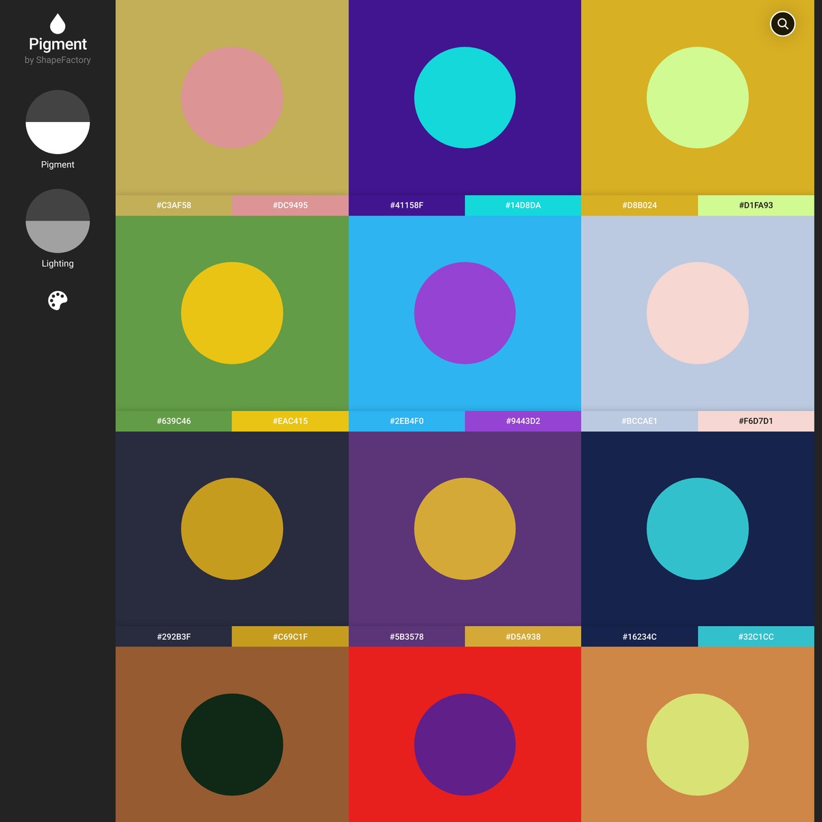 Pigment by ShapeFactory | Simple Color Palette Generator — Are.na