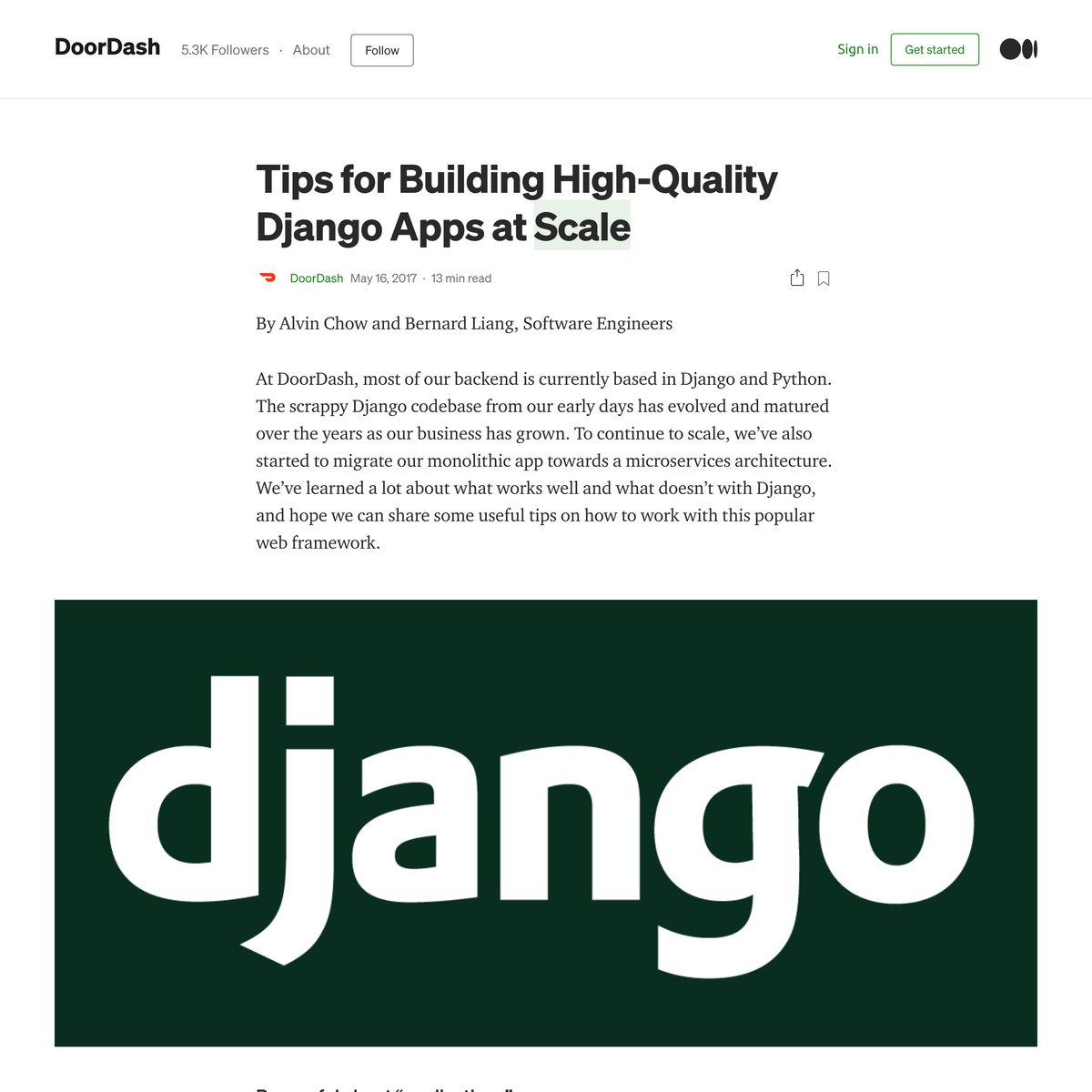 Tips for Building High-Quality Django Apps at Scale — Are.na