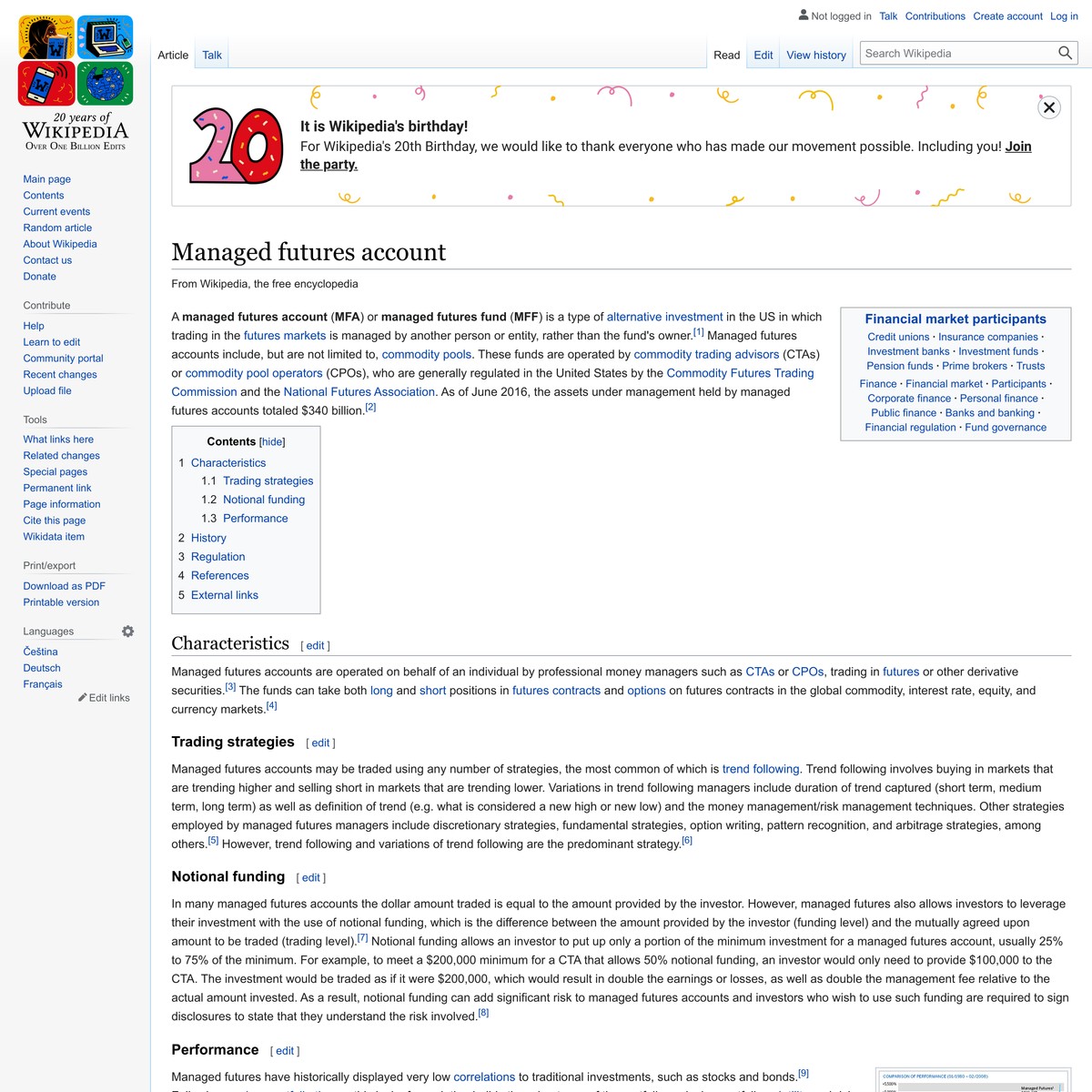 Managed futures account - Wikipedia — Are.na
