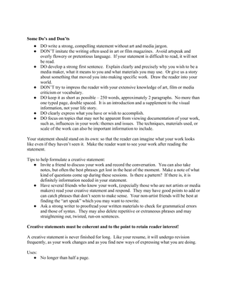 Creative Statements — Are.na