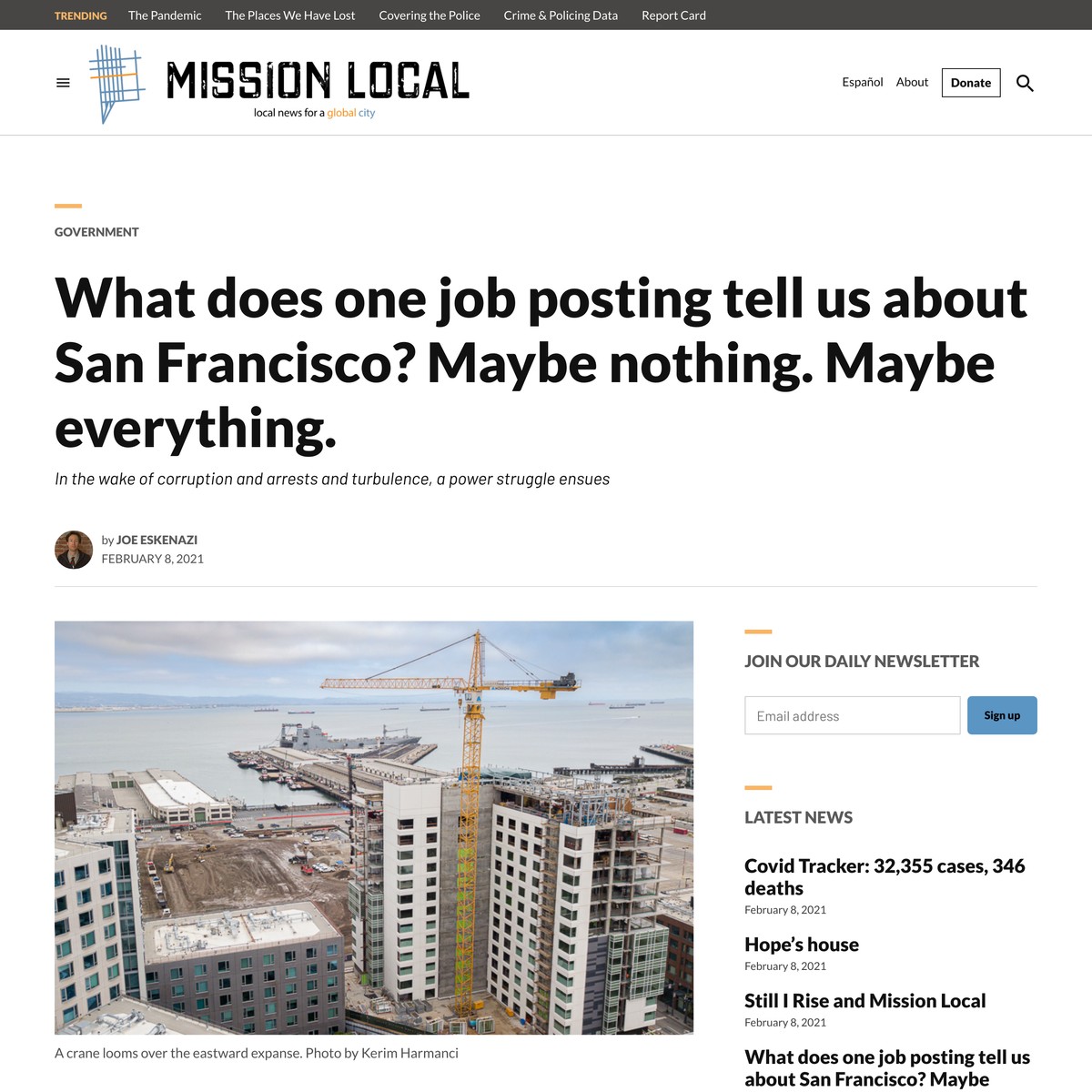 What does one job posting tell us about San Francisco? Maybe nothing. Maybe everything ...