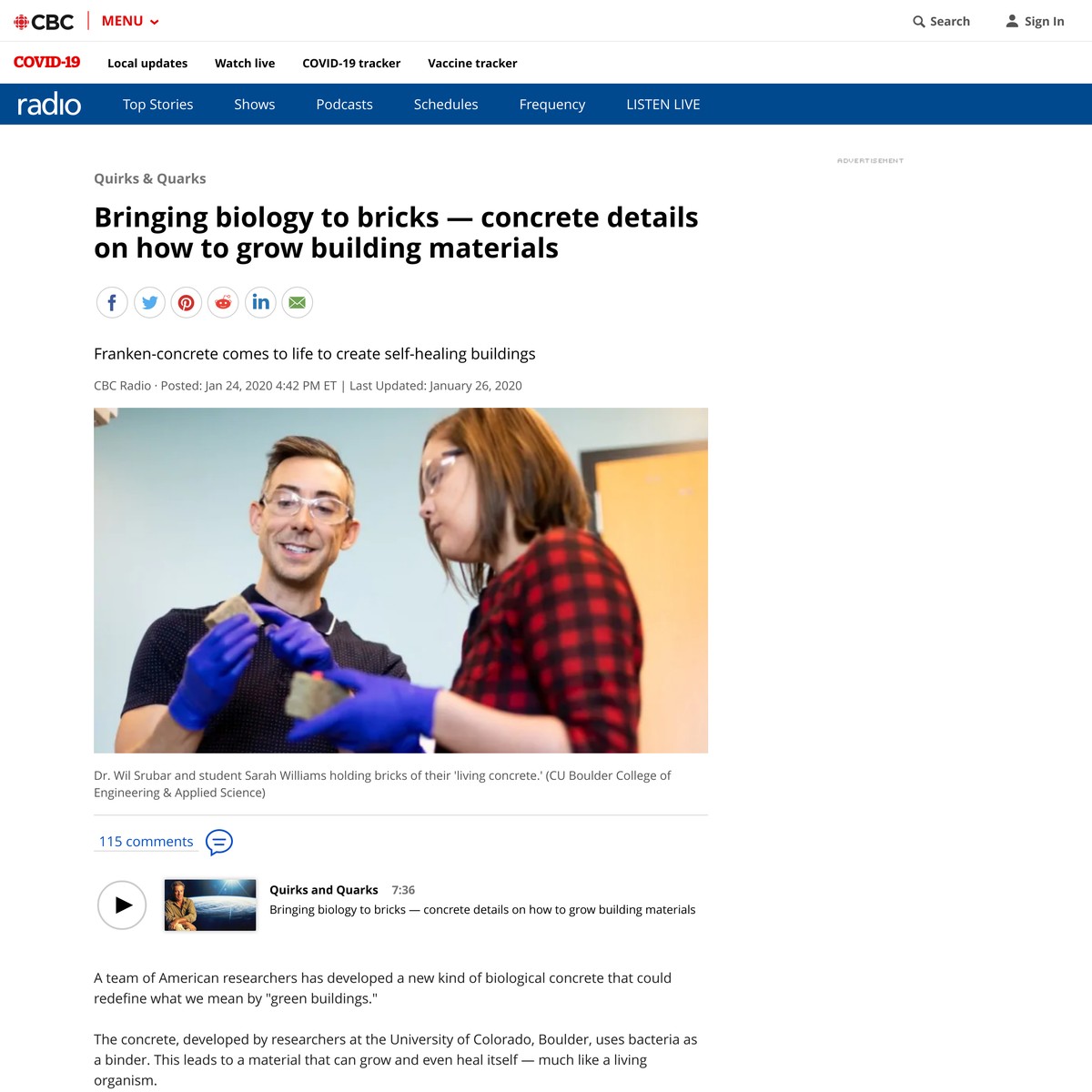 Bringing biology to bricks — concrete details on how to grow building ...