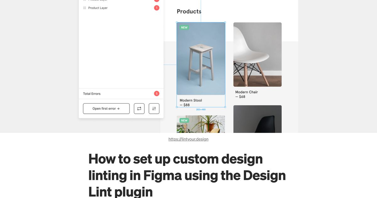 How to set up custom design linting in Figma using the Design Lint ...