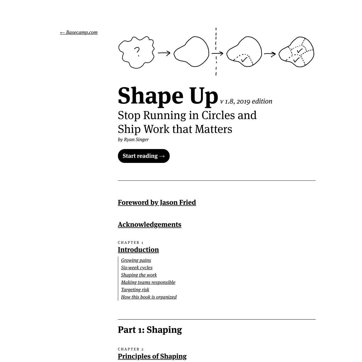 Shape Up: Stop Running in Circles and Ship Work that Matters — Are.na