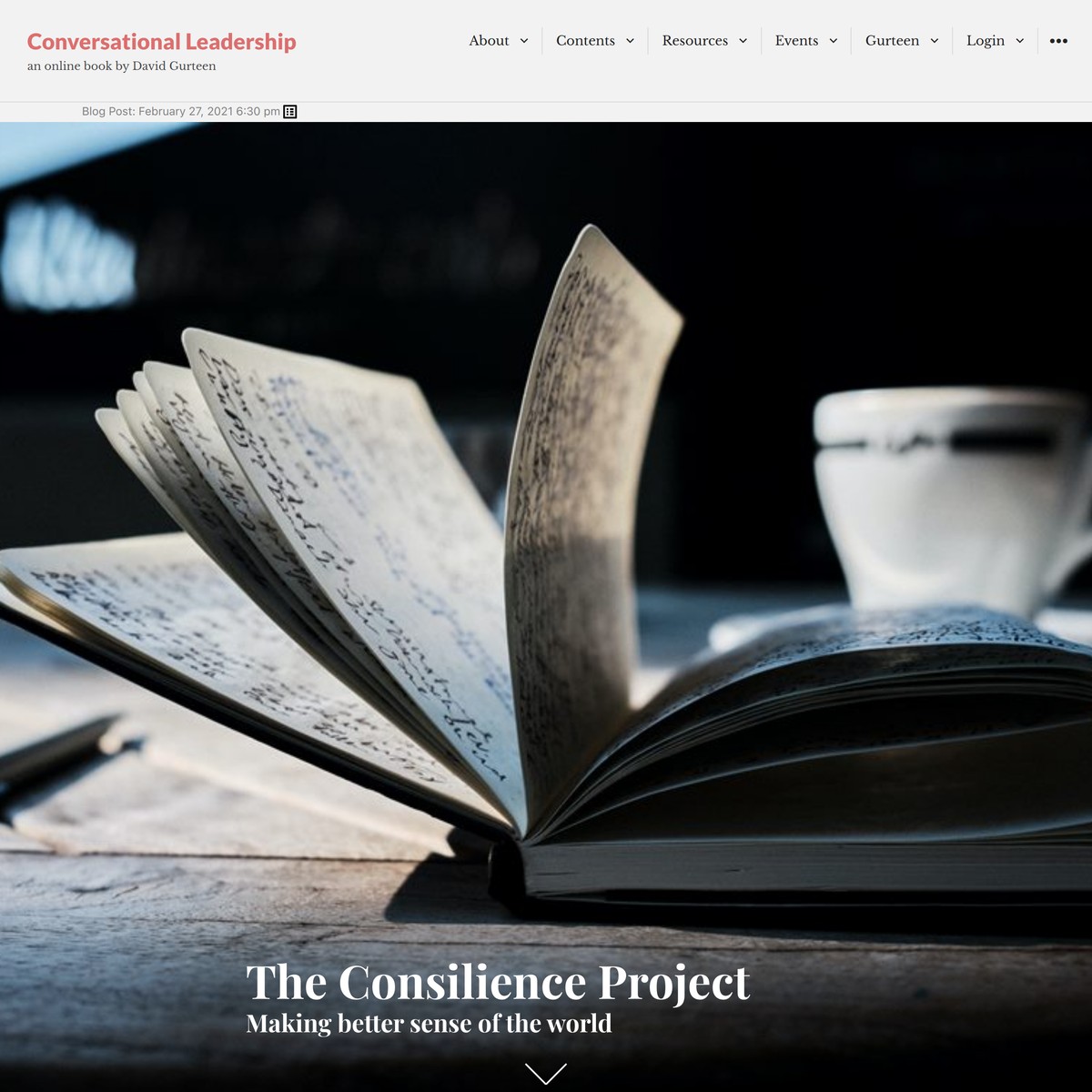 The Consilience Project | Conversational Leadership — Are.na