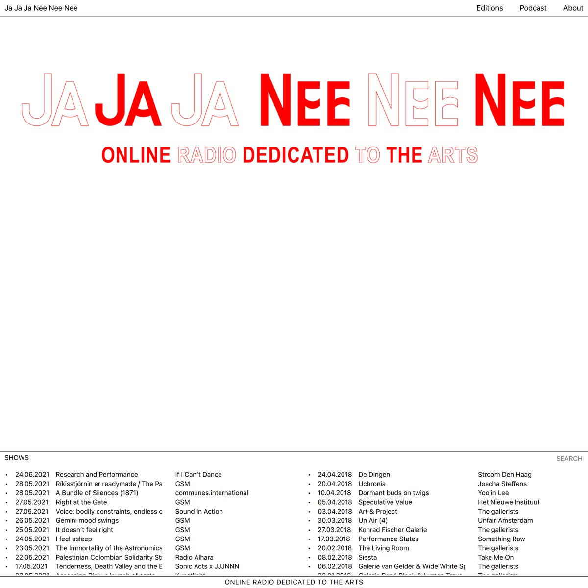 Ja Ja Ja Nee Nee Nee — Are.na