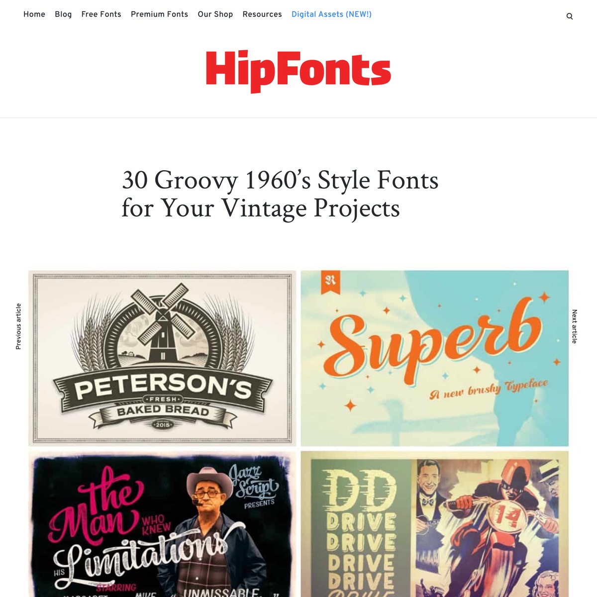 30 Groovy 1960’s Style Fonts for Your Vintage Projects — Are.na