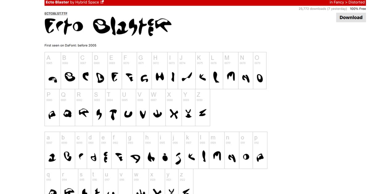 Ecto Blaster Font | dafont.com | Are.na