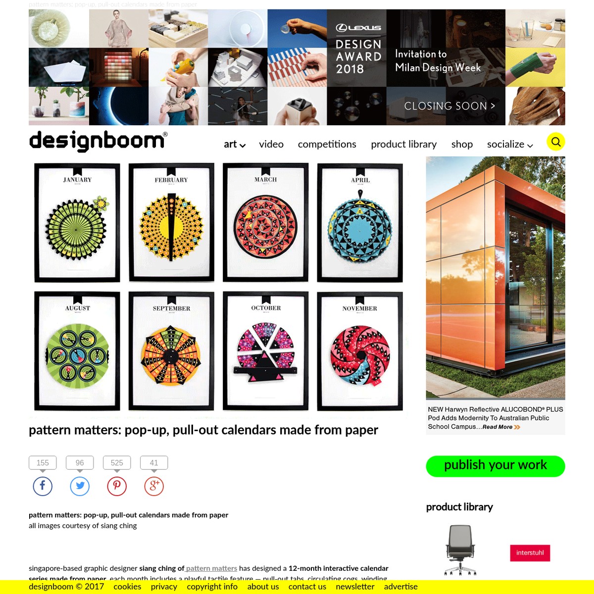 pattern matters: pop-up, pull-out calendars made from paper — Are.na