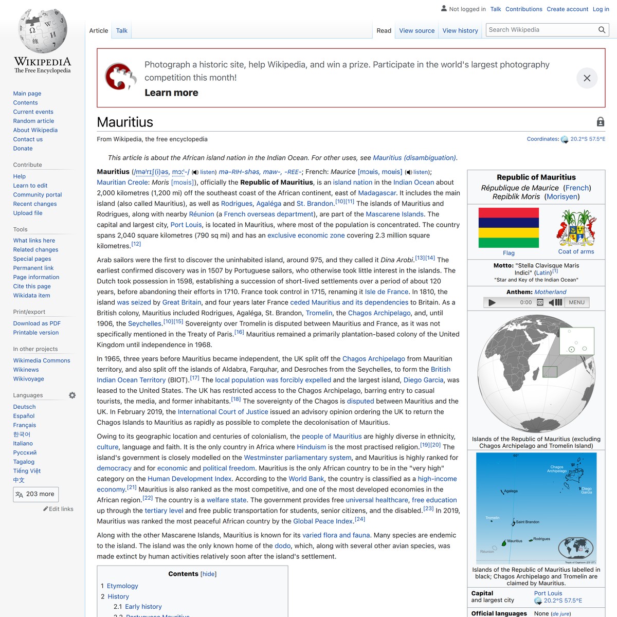 Mauritius - Wikipedia — Are.na