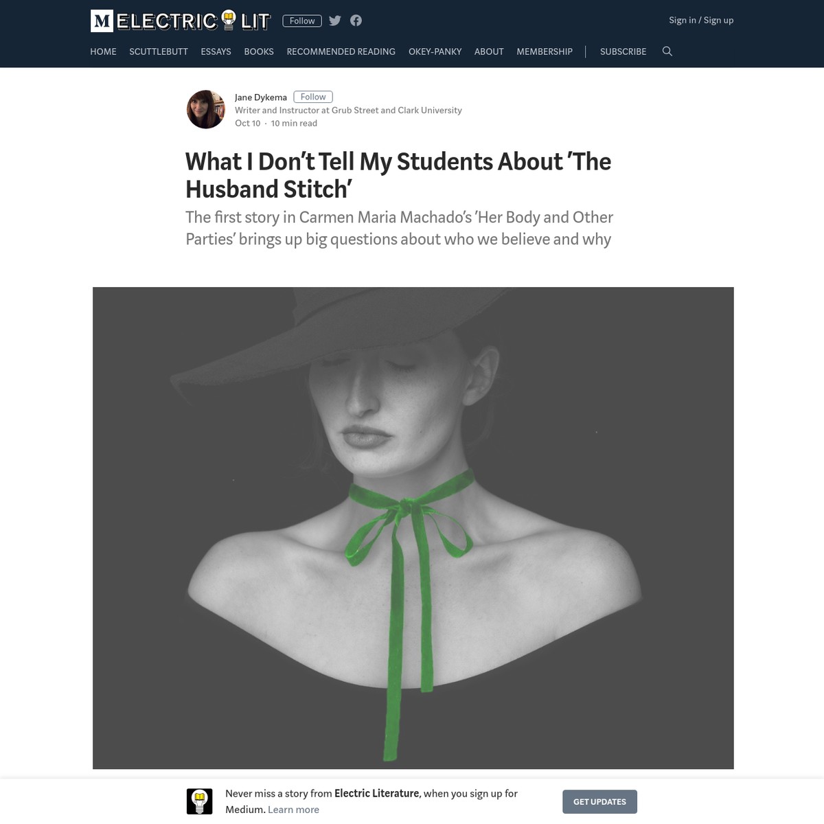 What I Don't Tell My Students About 'The Husband Stitch' — Are.na