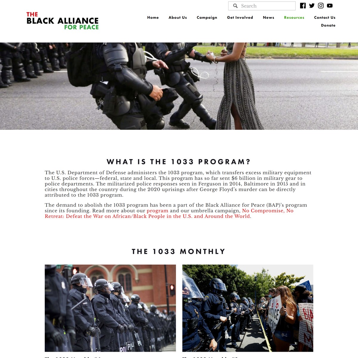 What Is the 1033 Program? — The Black Alliance for Peace — Are.na