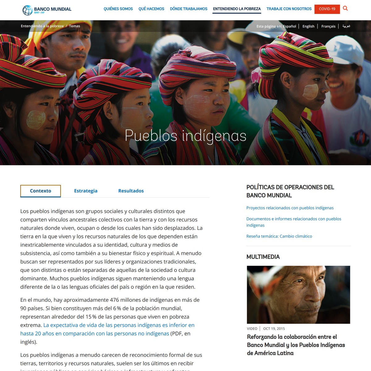 Pueblos indígenas: Panorama general — Are.na