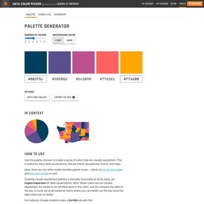 Color Palettes for Data Visualization and Maps — Are.na