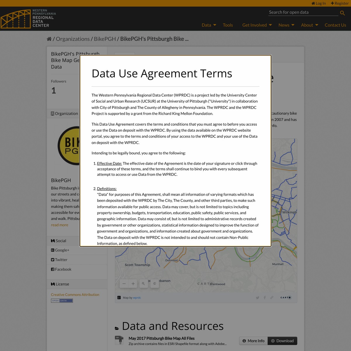 BikePGH’s Pittsburgh Bike Map Geographic Data - WPRDC — Are.na