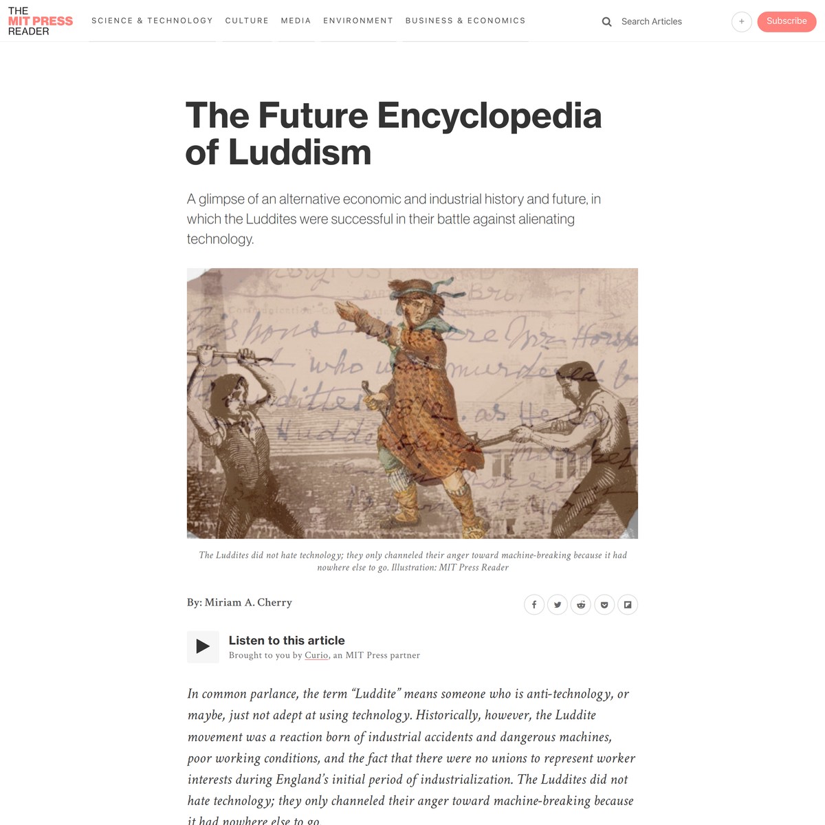 The Future Encyclopedia of Luddism — Are.na