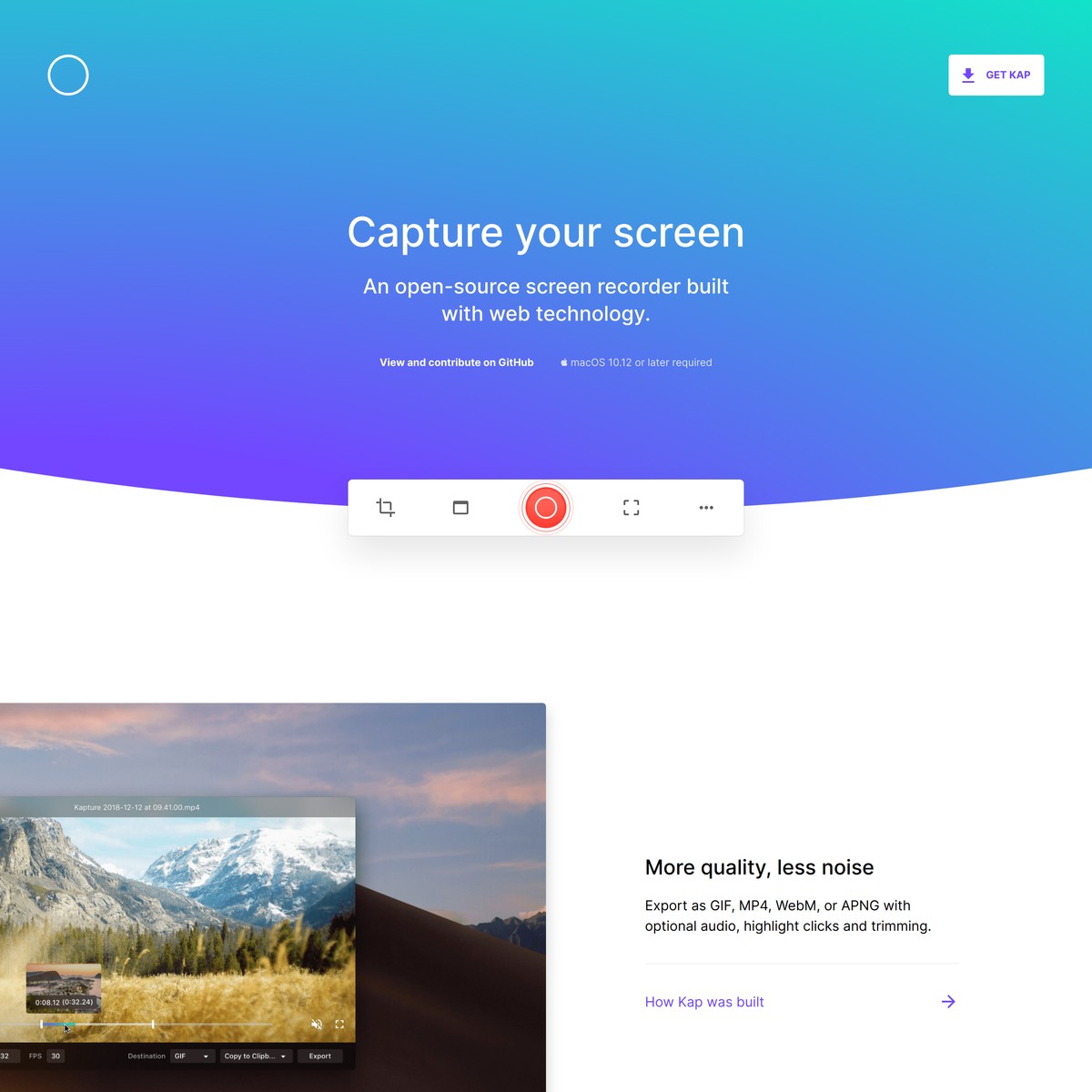 Kap - Capture your screen — Are.na