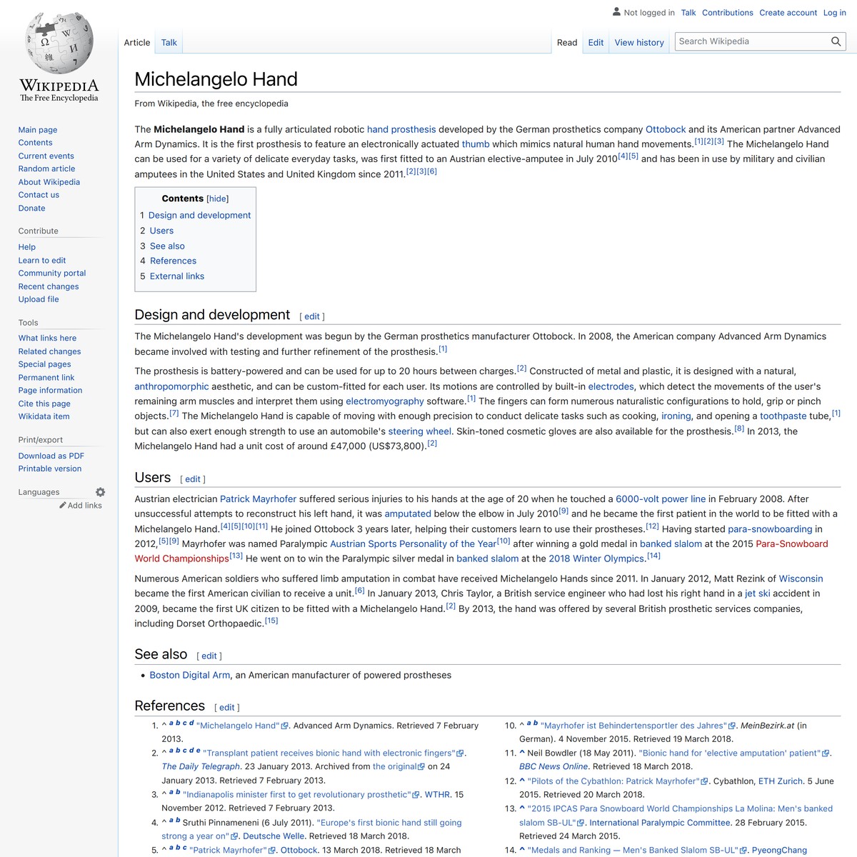 Michelangelo Hand - Wikipedia — Are.na