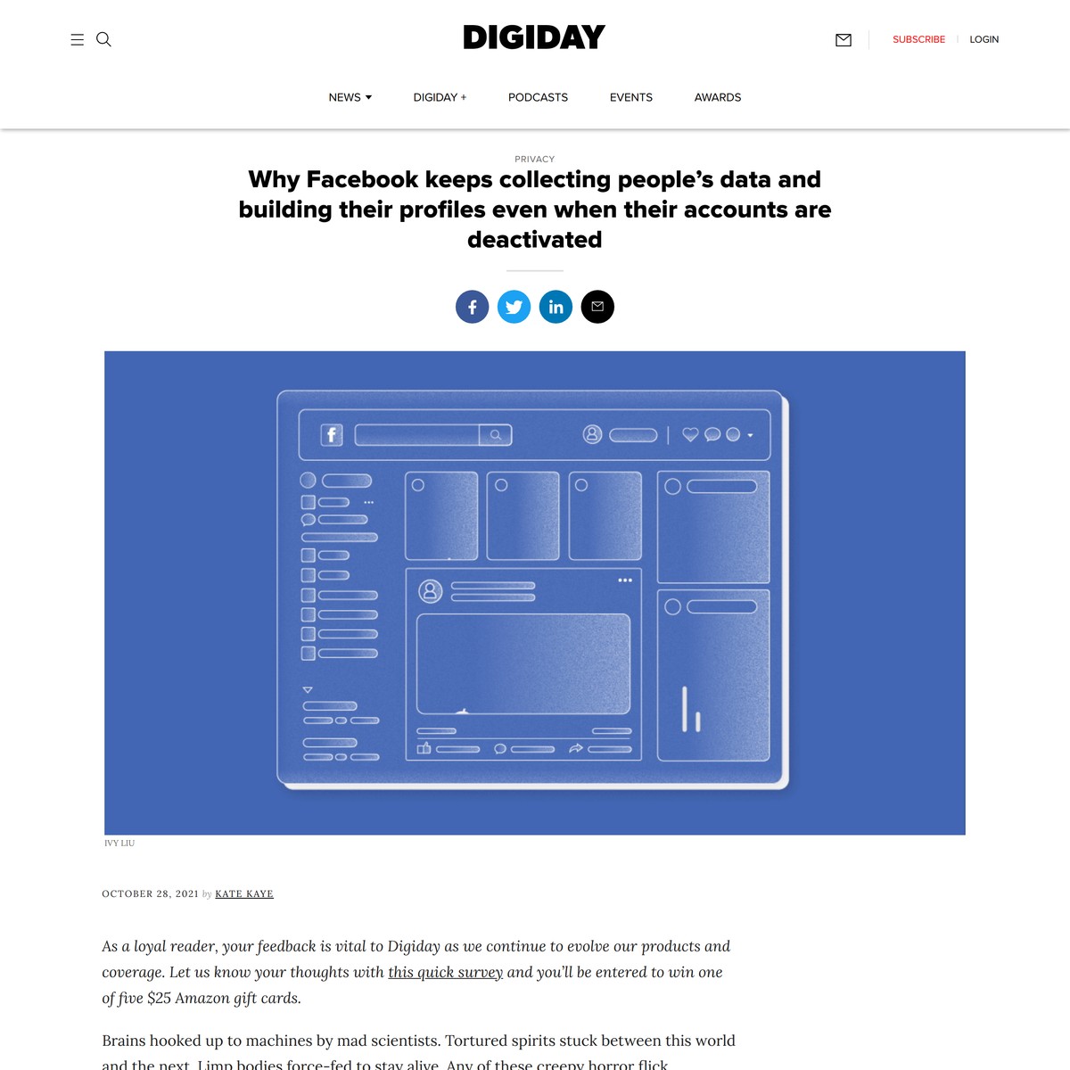Facebook collecting people’s data even when accounts are deactivated ...