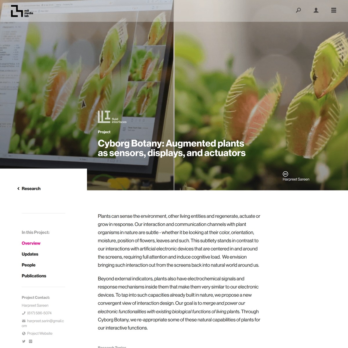 Project Overview ‹ Cyborg Botany: Augmented plants as sensors, displays ...