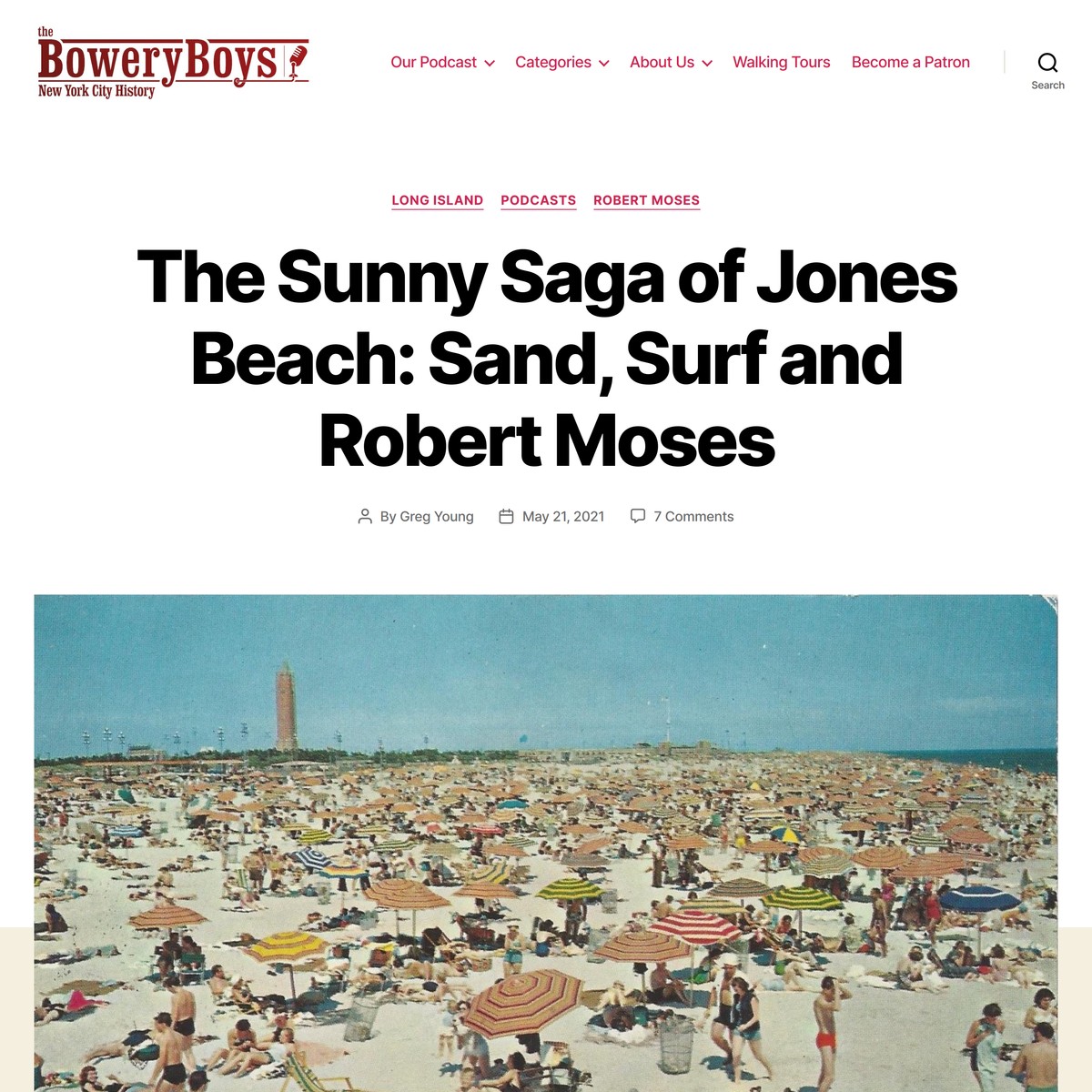The Sunny Saga of Jones Beach: Sand, Surf and Robert Moses - The Bowery ...