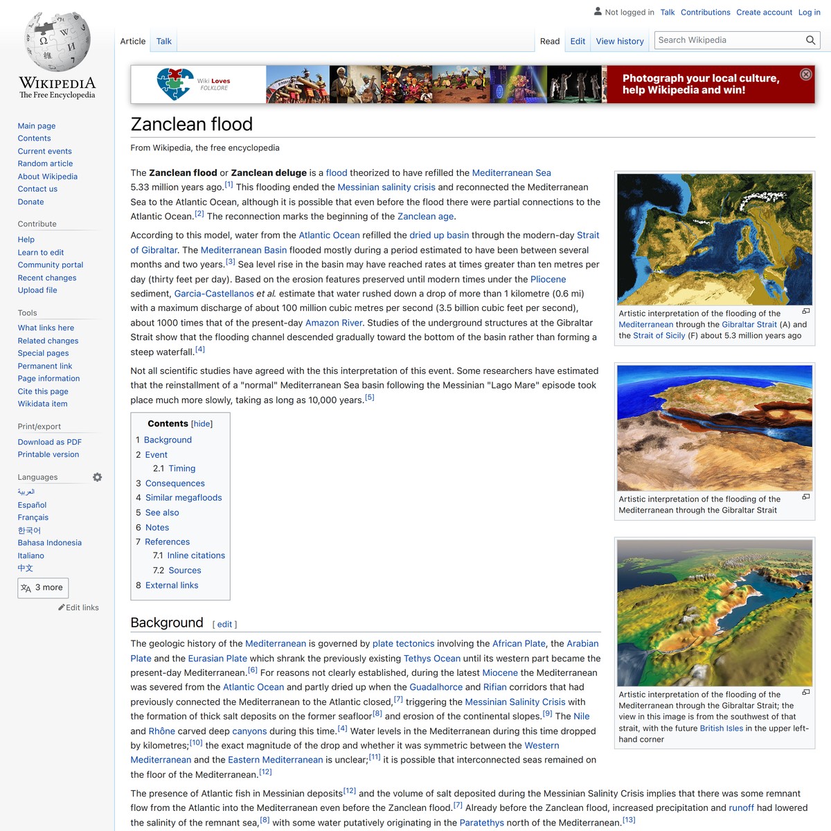 Zanclean flood - Wikipedia — Are.na
