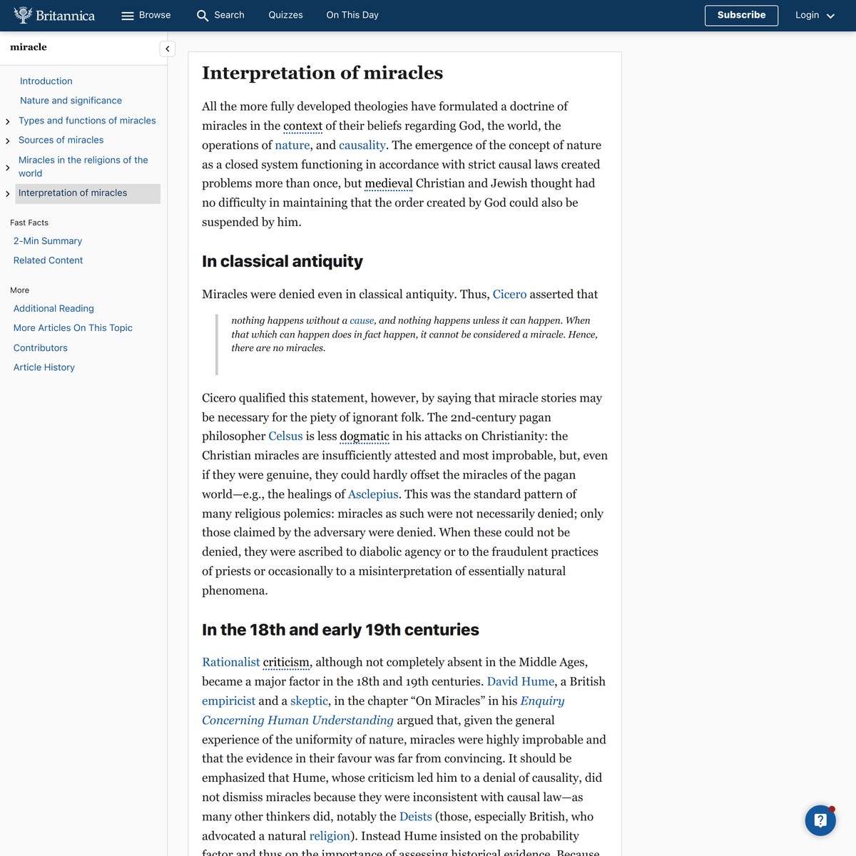 miracle - Interpretation of miracles — Are.na