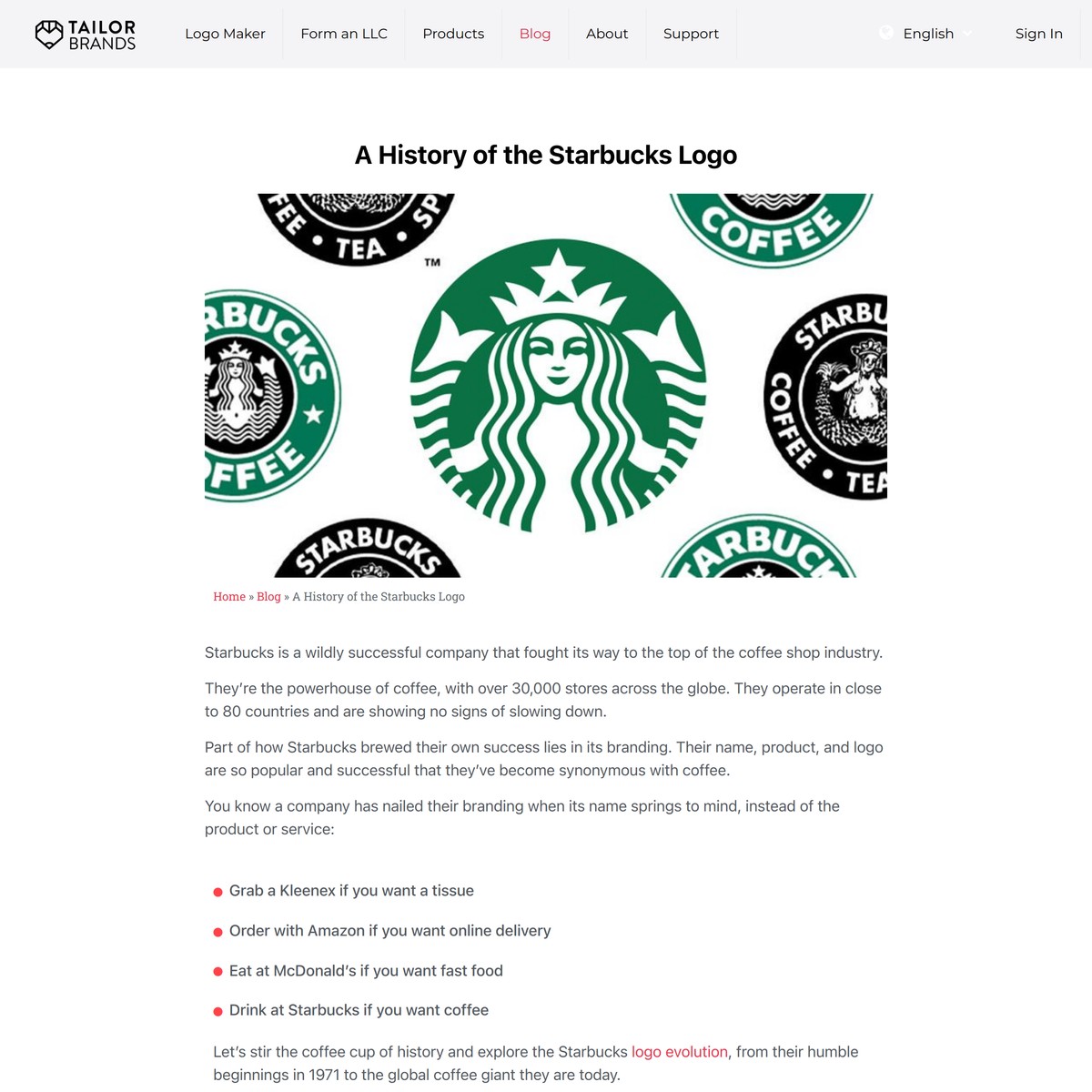 A History of the Starbucks Logo - Tailor Brands — Are.na