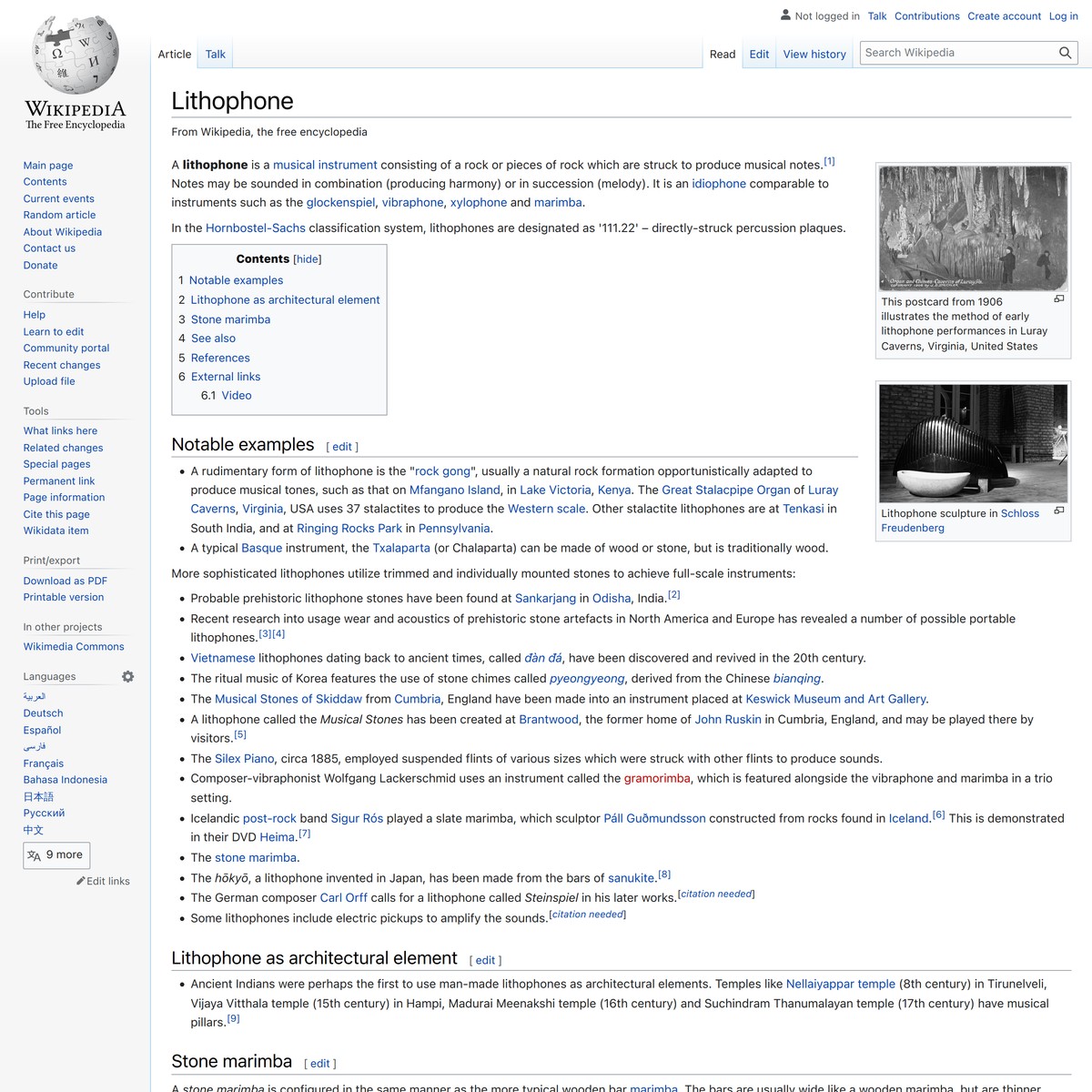 Lithophone - Wikipedia — Are.na