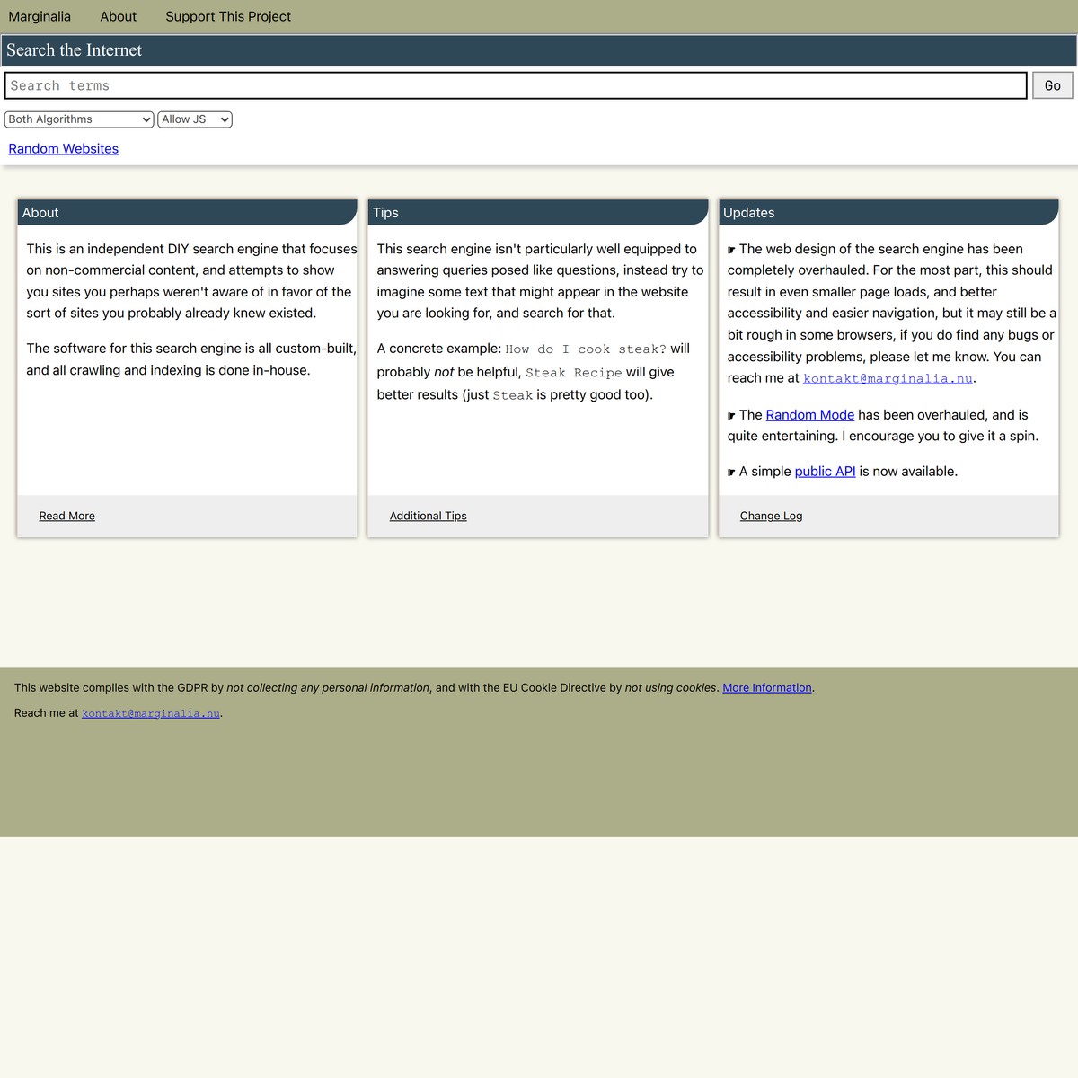 Marginalia Search — Are.na