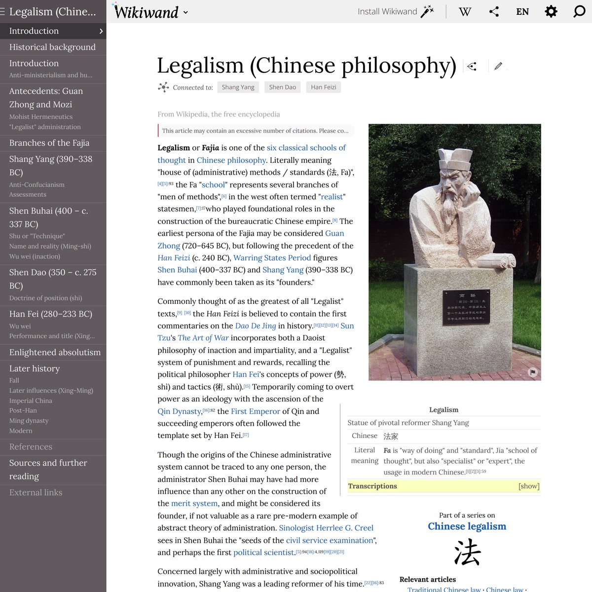 Legalism (Chinese philosophy) | Wikiwand — Are.na