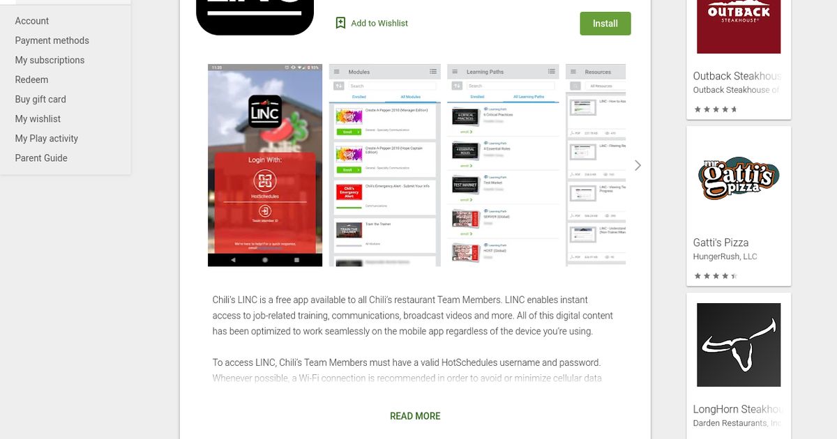 LINC - Chili's® Grill & Bar - Apps on Google Play | Are.na