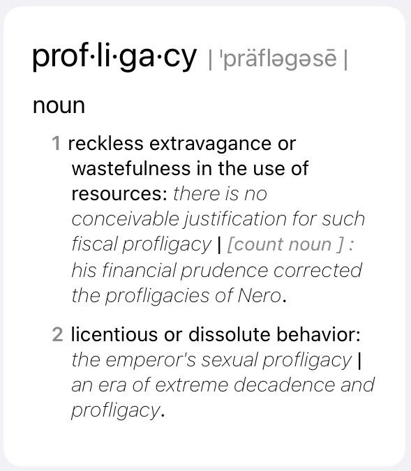 Profligacy — Are.na