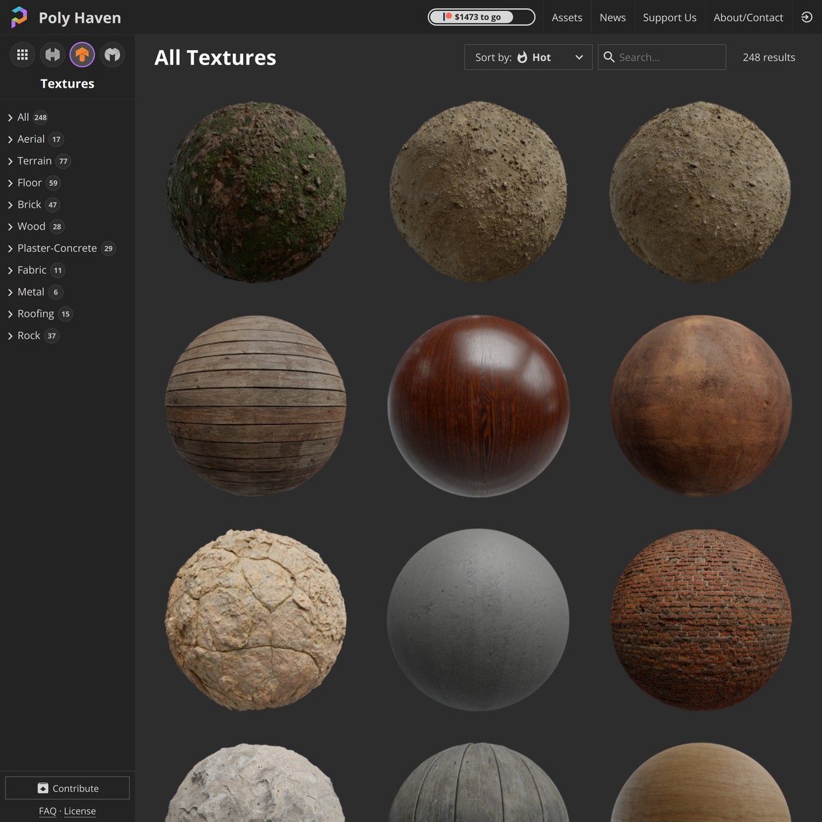Textures • Poly Haven — Are.na