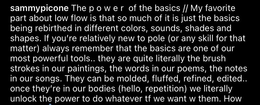 The power of basics - Sammy picone — Are.na
