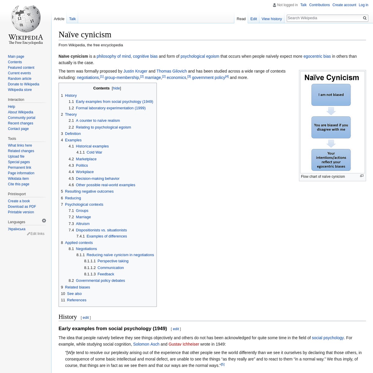 Naïve cynicism - Wikipedia — Are.na