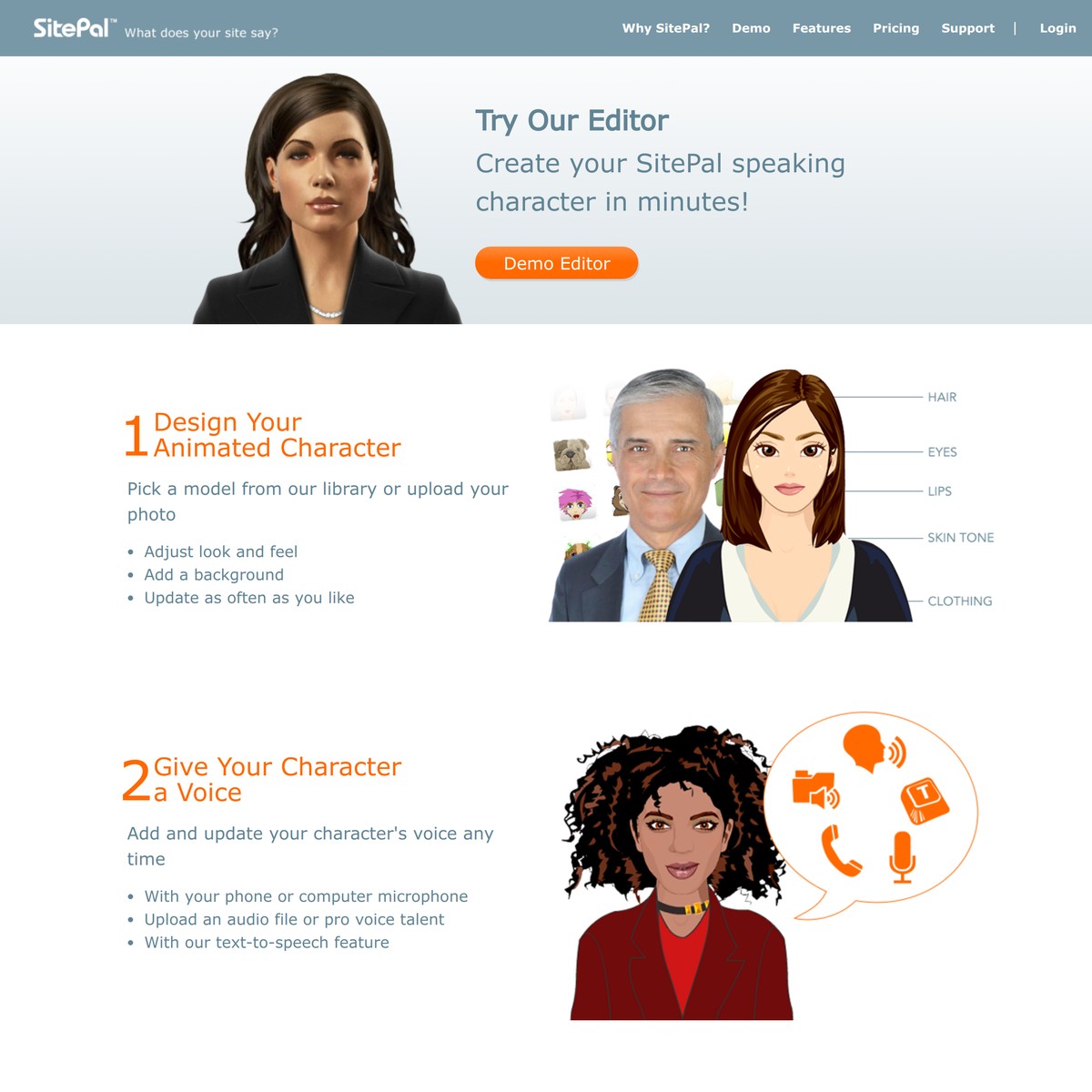 SitePal | Talking Characters For Your Website — Are.na