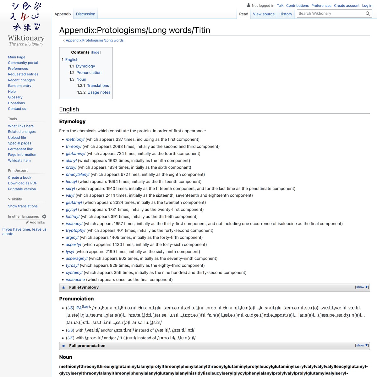 Appendix:Protologisms/Long words/Titin - Wiktionary — Are.na Appendix:Protologisms/Long words/Titin - Wiktionary — Are.na