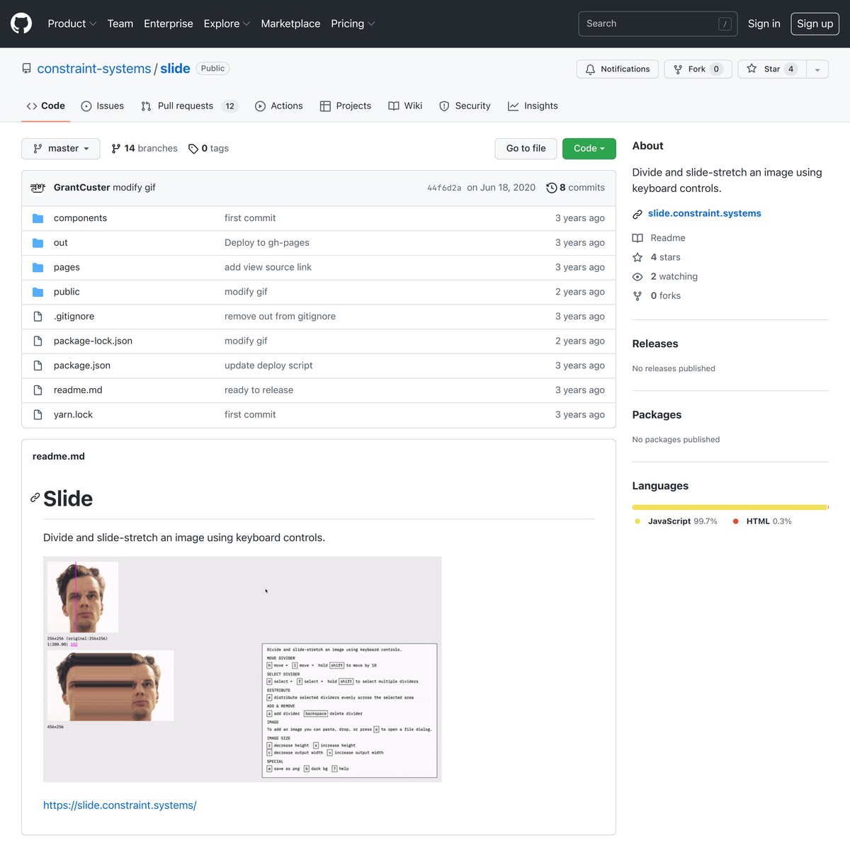 GitHub - constraint-systems/slide: Divide and slide-stretch an image using keyboard controls ...