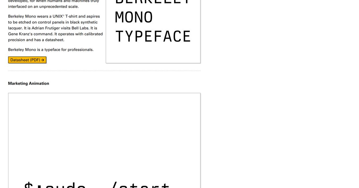 Berkeley Mono Typeface | Are.na