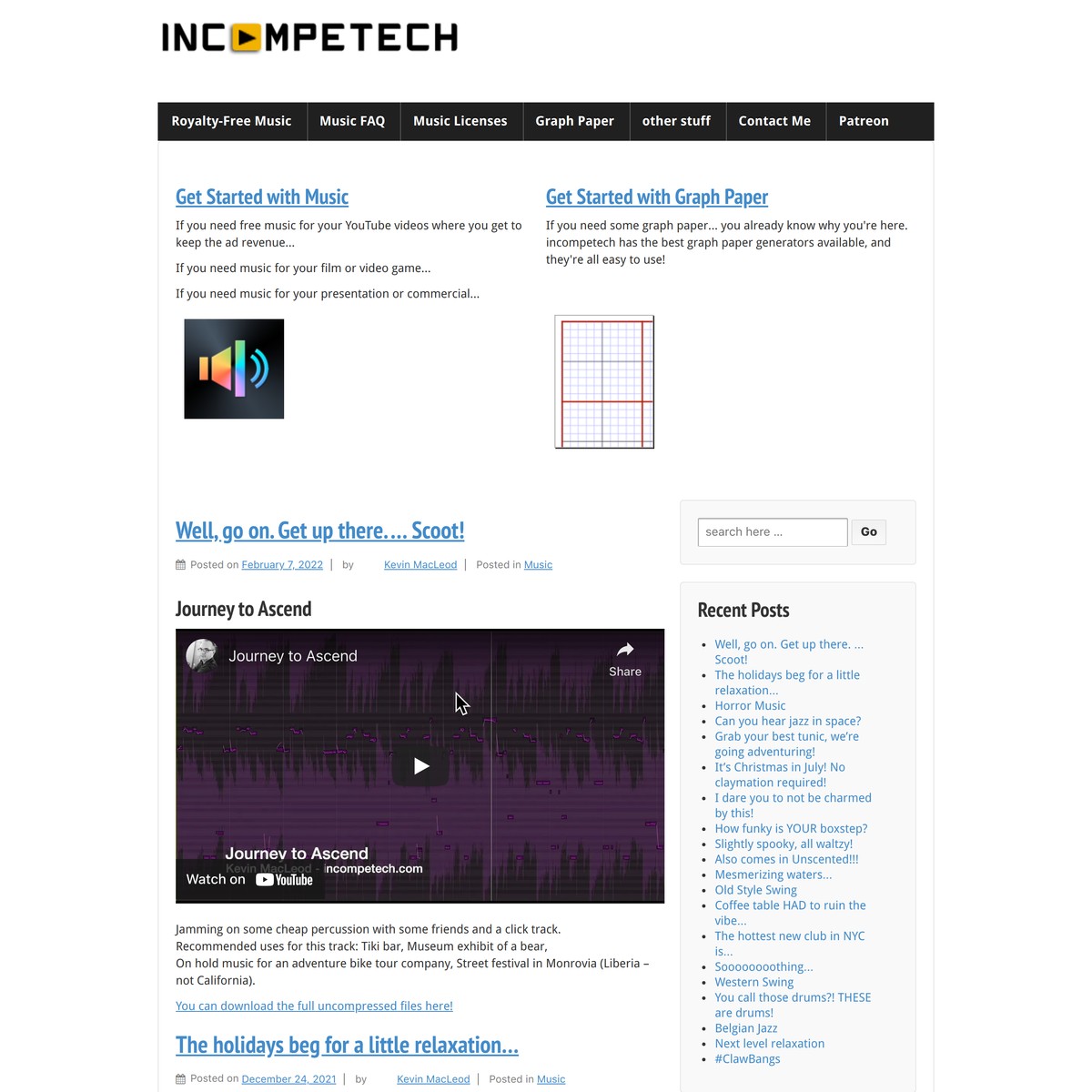 incompetech – Music and also Graph Paper — Are.na