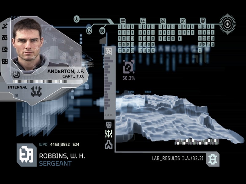 User interface design for the movie, 'Minority Report' (2002) — Are.na
