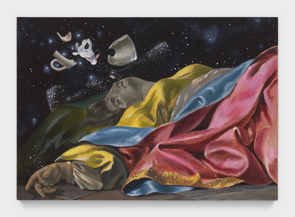 Elbert Joseph Perez, Hypnic Jerk, 2022. Oil on canvas — Are.na