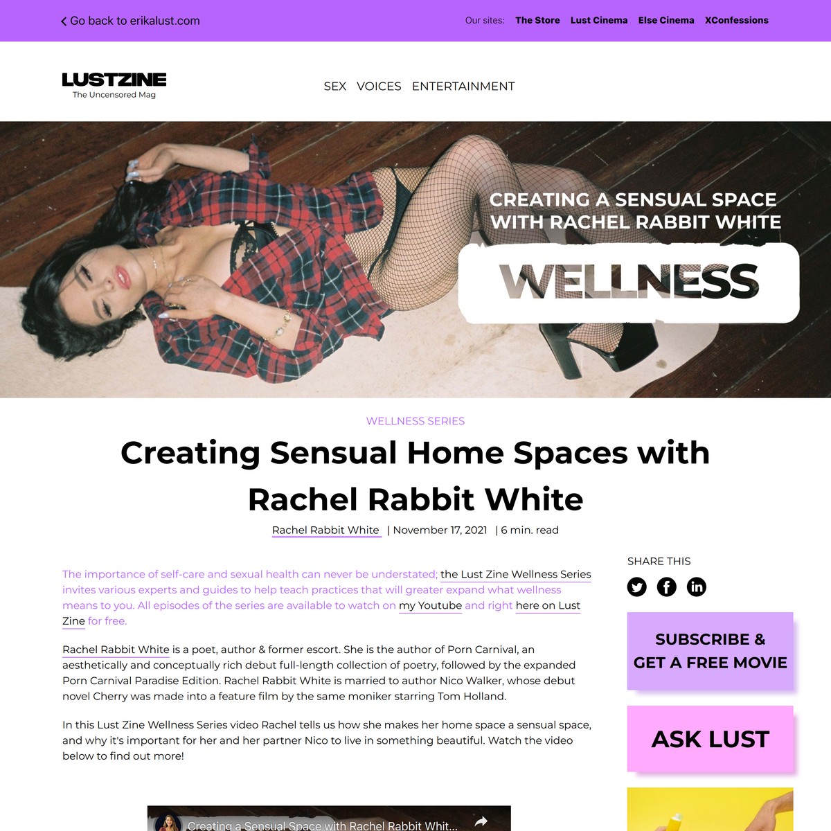 Creating Sensual Home Spaces with Rachel Rabbit White — Are.na