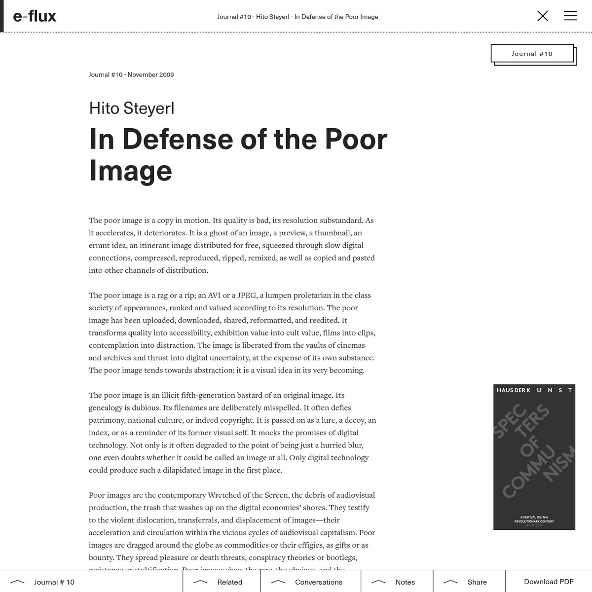 In Defense of the Poor Image — Are.na