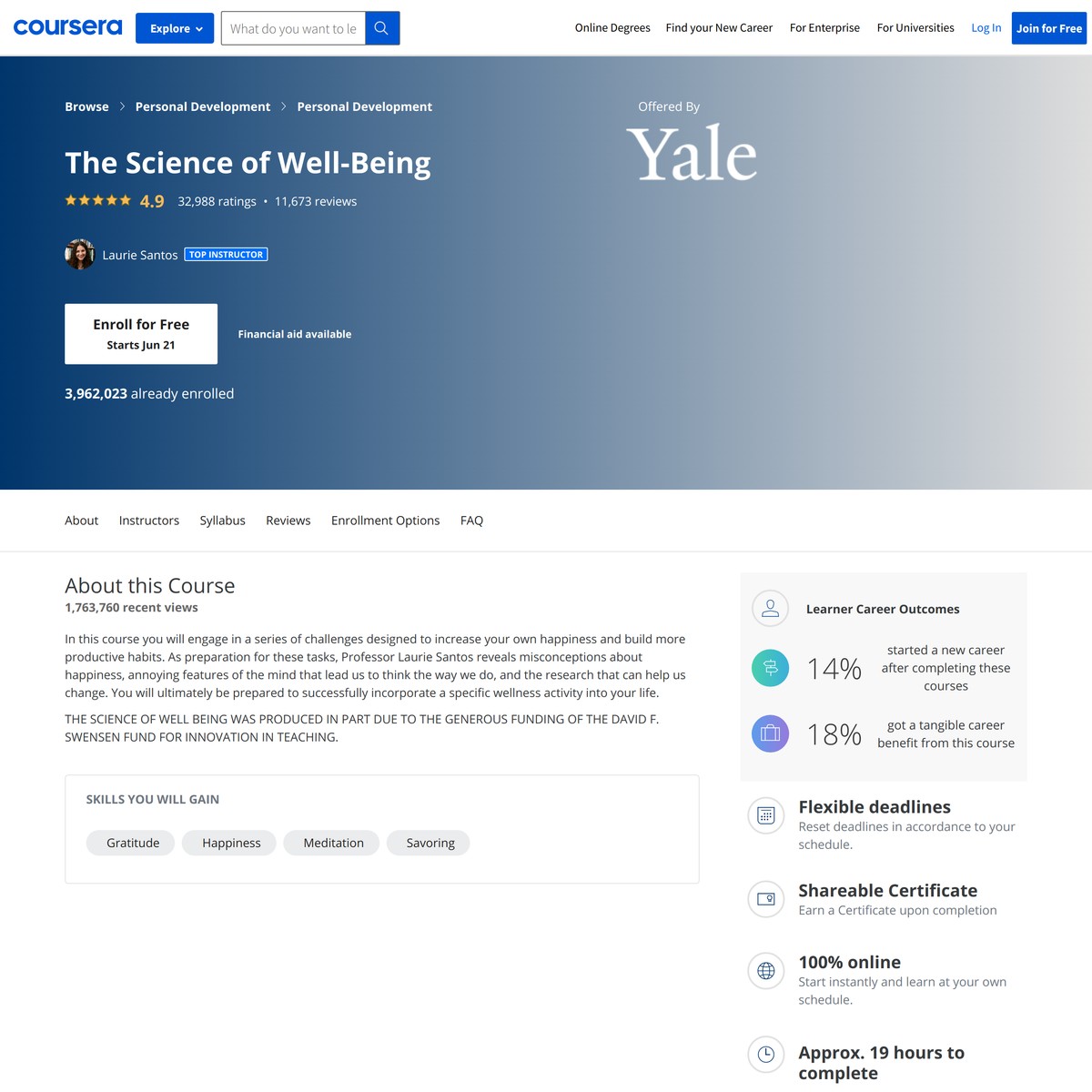 The Science of Well-Being — Are.na