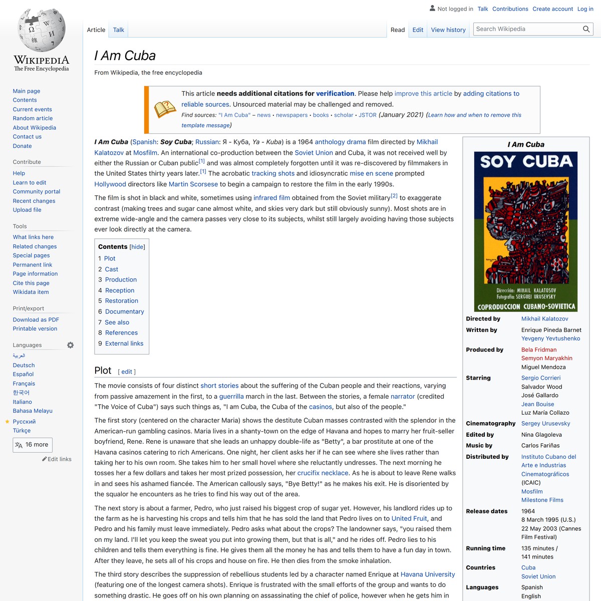 I Am Cuba - Wikipedia — Are.na