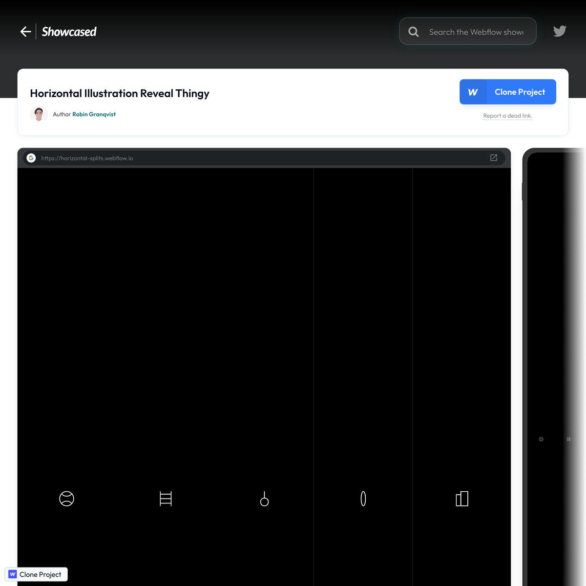 Webflow Showcased | Horizontal Illustration Reveal Thingy — Are.na Webflow Showcased | Horizontal Illustration Reveal Thingy — Are.na