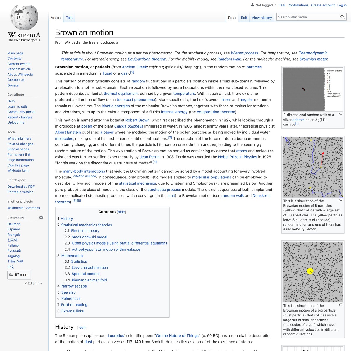 Brownian motion - Wikipedia — Are.na
