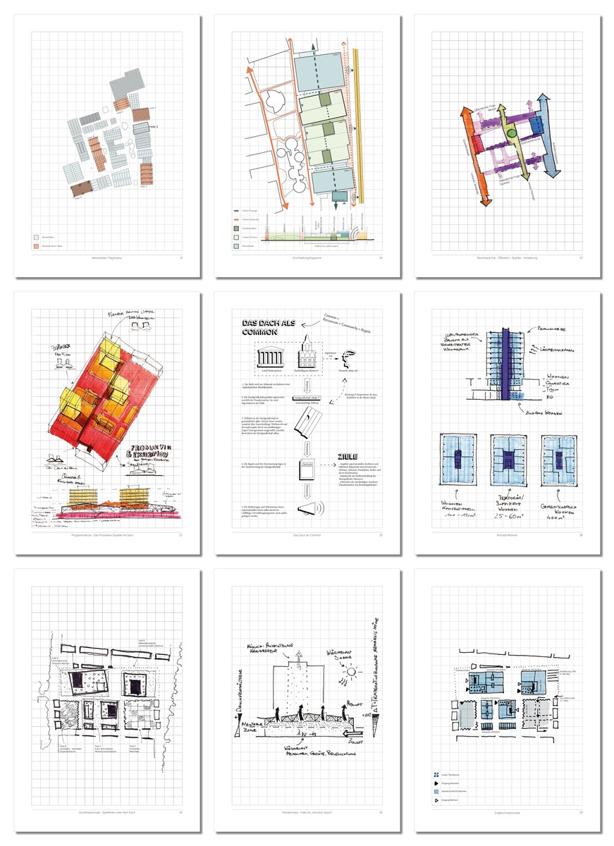 VI Layout - Konzeptskizzen für ein Quartier mit Dach — Are.na